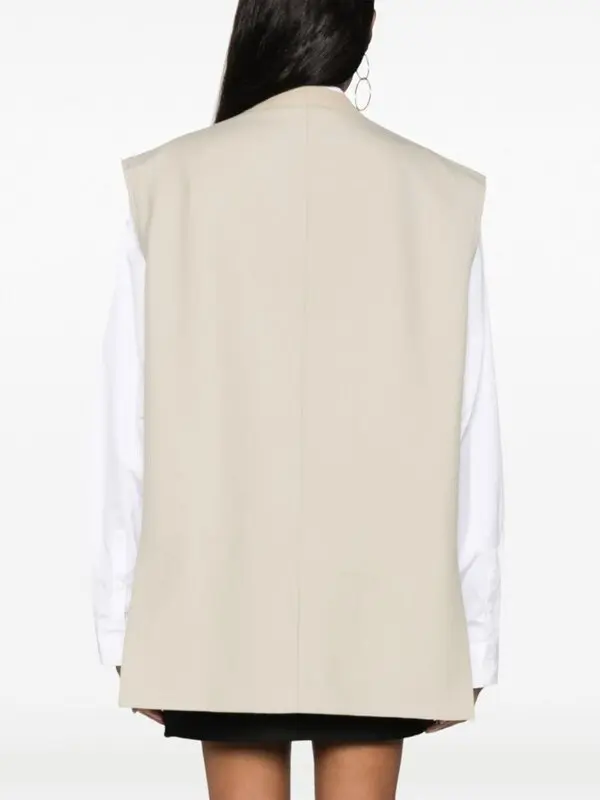 MAISON MARGIELA Single-breasted Tailored Vest - Neutrals