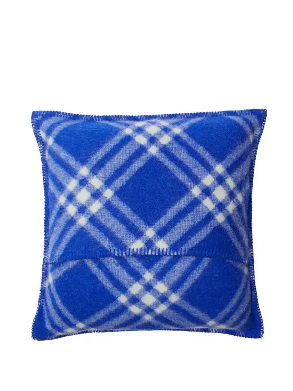 Burberry Checked Wool Cushion
