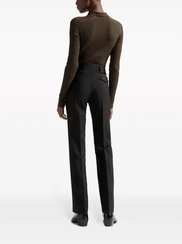 Bally Pressed-crease Mohair Trousers