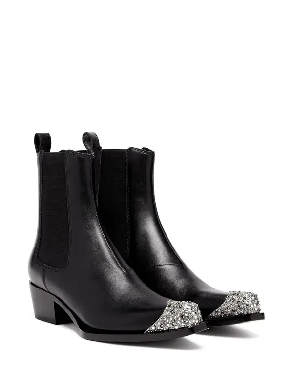 DIESEL® D-calamity Leather Ankle Boots