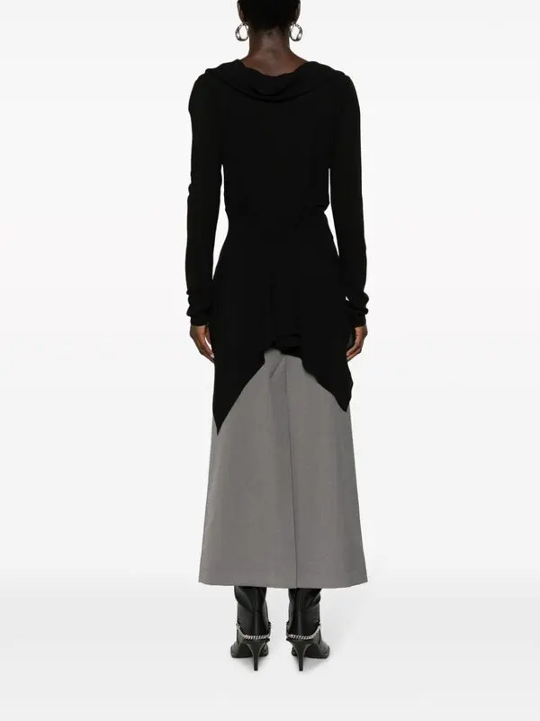 Stella McCartney Asymmetric-hem Silk Cardigan