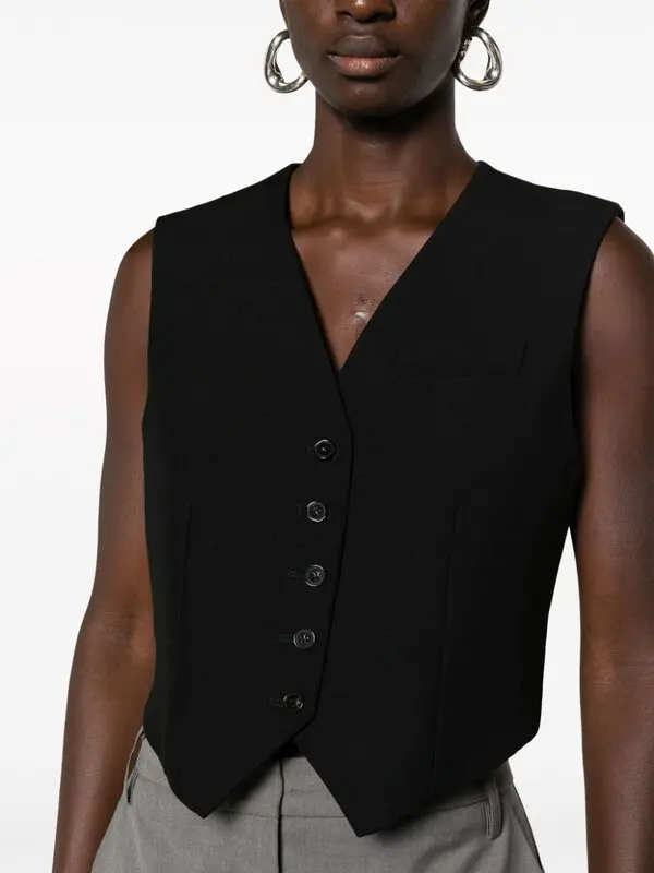 Stella McCartney Sleeveless Virgin Wool Waistcoat