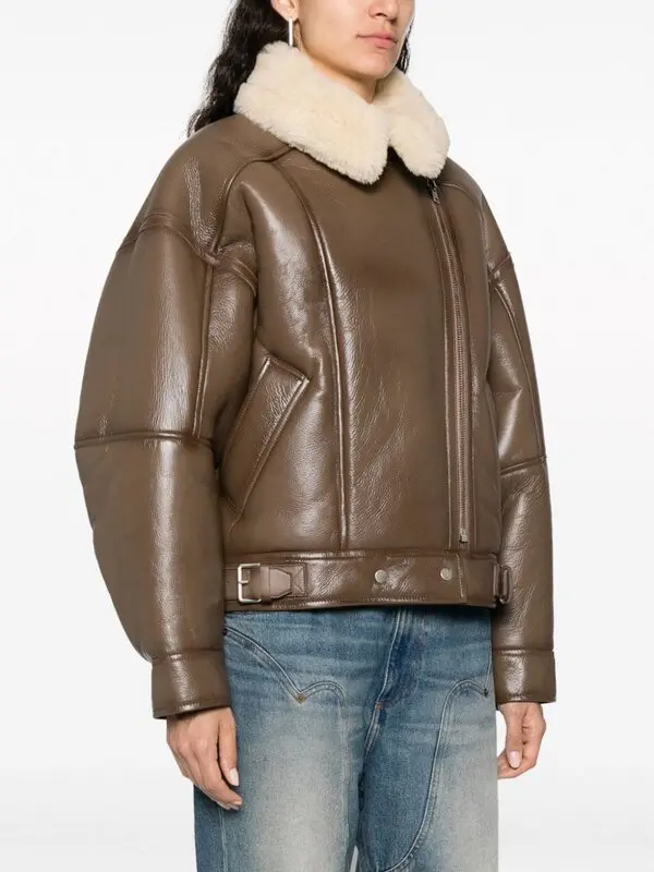 Acne Studios Leather Shearling Jacket