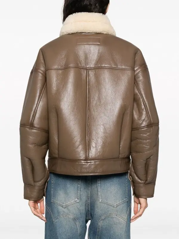 Acne Studios Leather Shearling Jacket