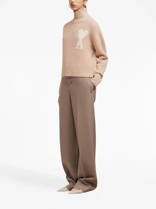AMI Paris Cloudy Wool De Coeur Jumper