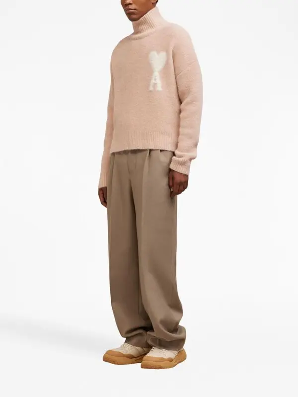 AMI Paris Cloudy Wool De Coeur Jumper