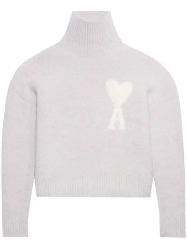 Ami Cloudy Wool De Coeur Jumper