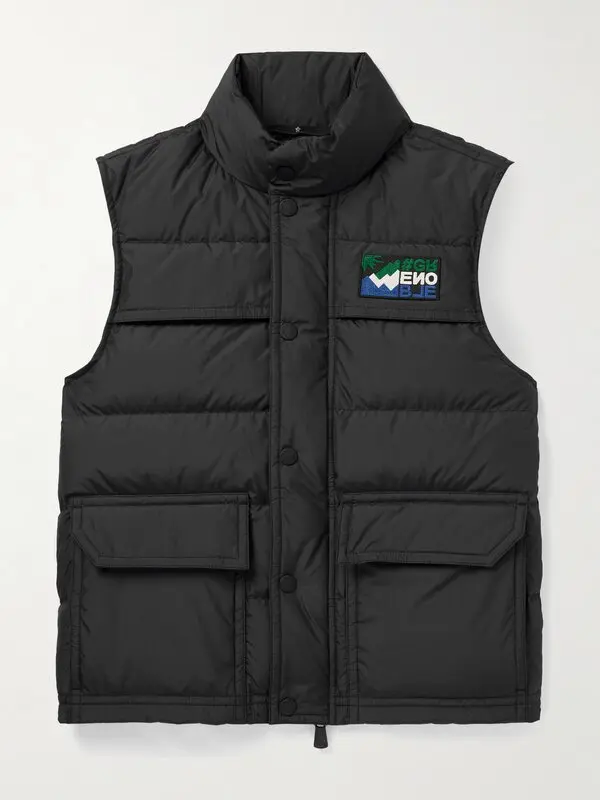 Moncler Arpasson Logo-appliquéd Padded Recycled-ripstop Down Gilet