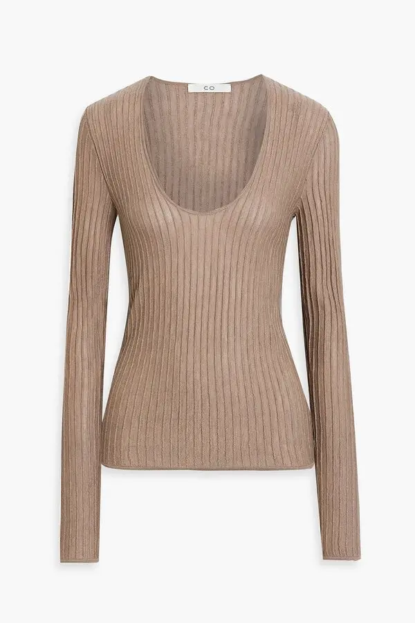 Co Ribbed Cashmere Sweater - Taupe