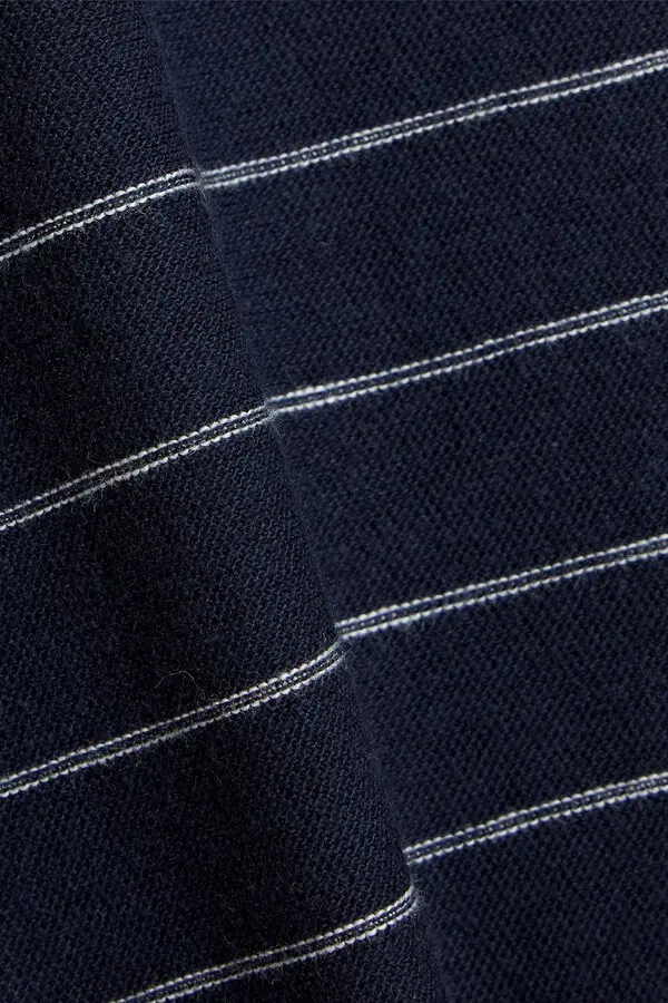 Vince Striped Brushed Cotton Tshirt