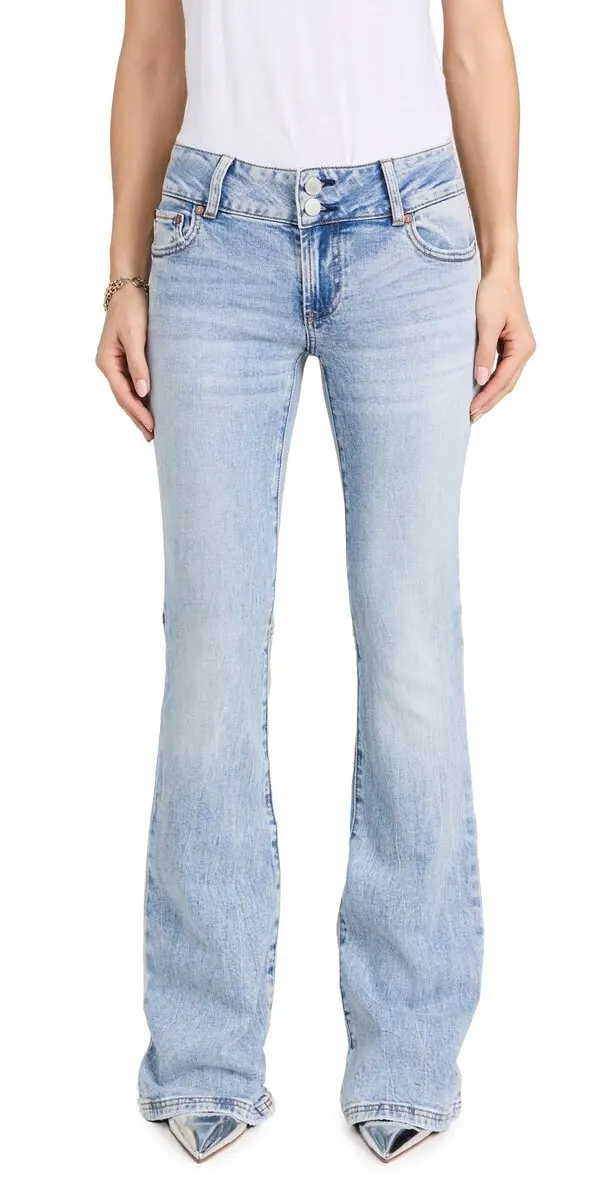 Alice + Olivia Stacey Low Rise Bell Jeans
