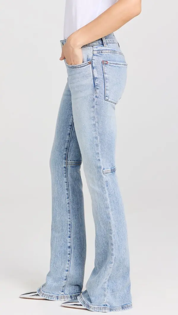 Alice + Olivia Stacey Low Rise Bell Jeans
