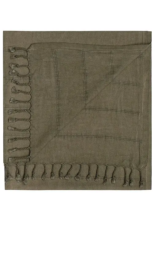 SUNKISSED Sand Free Beach Towel In Olive - Capri