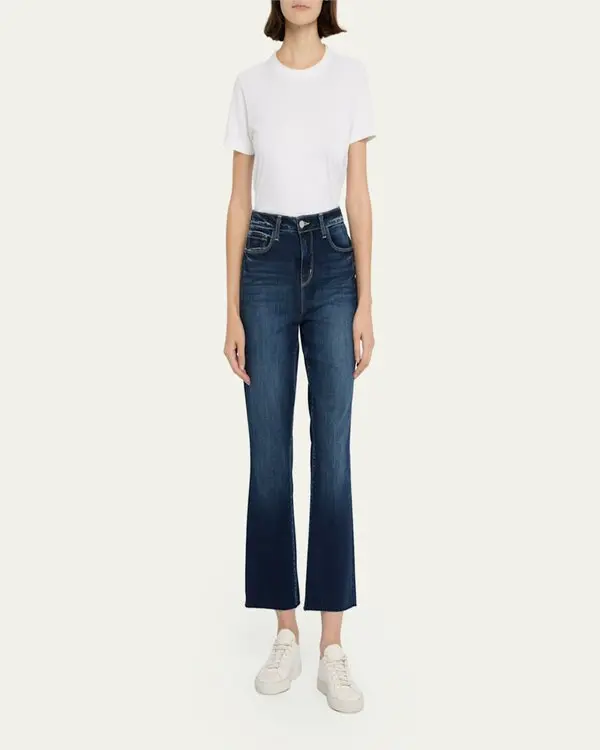 L'Agence Kendra High-rise Kick-flare Jeans - Columbia