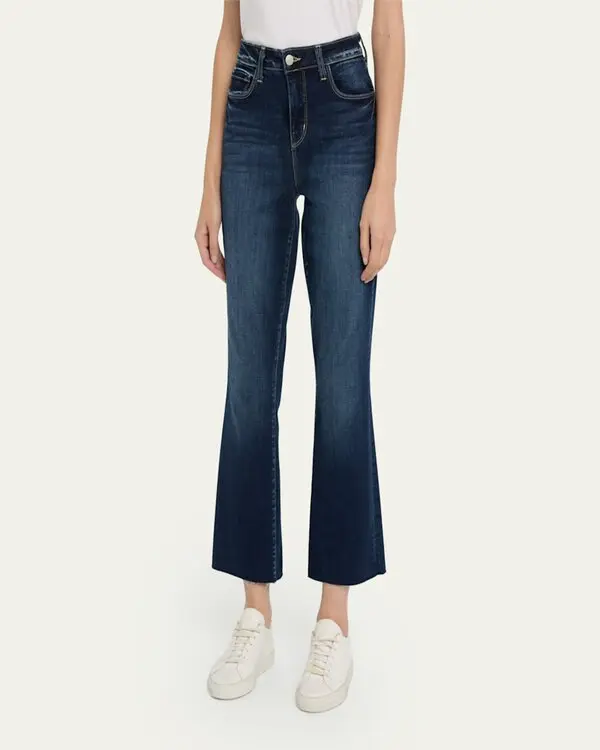 L'Agence Kendra High-rise Kick-flare Jeans - Columbia