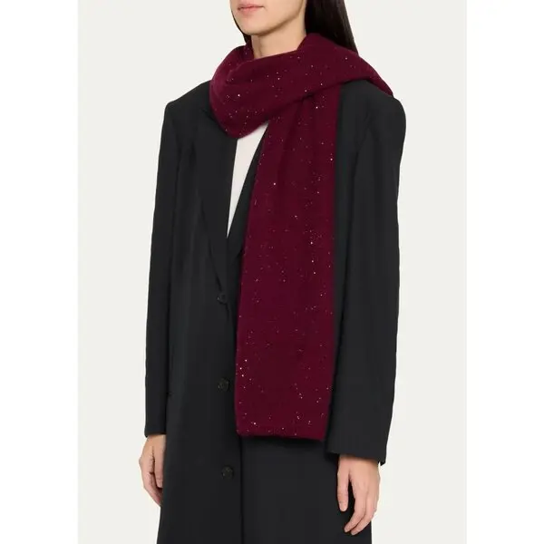 Sofia Cashmere All-over Sequin Cashmere Scarf - 601brd