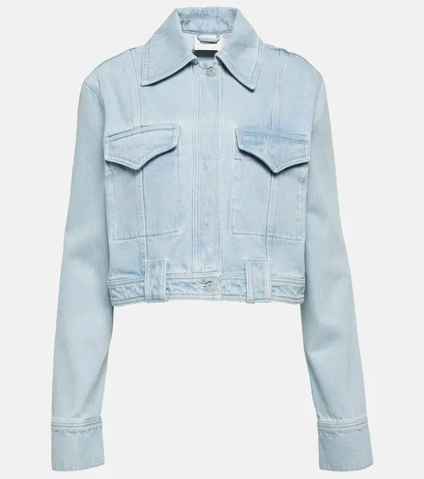 Nanushka Verena Denim Trucker Jacket