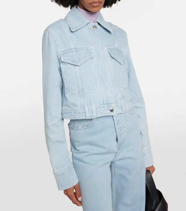 Nanushka Verena Denim Trucker Jacket