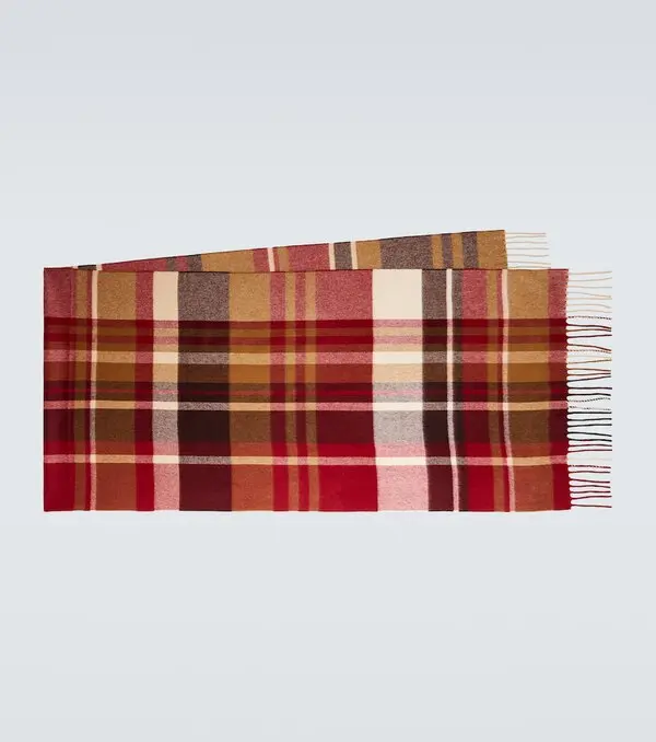 Loro Piana Royal College Checked Cashmere Scarf