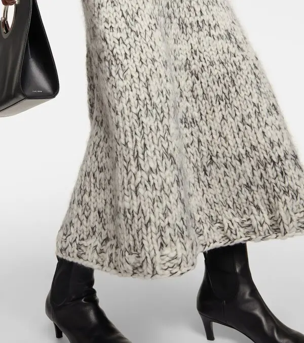 JOSEPH Wool-blend Midi Skirt