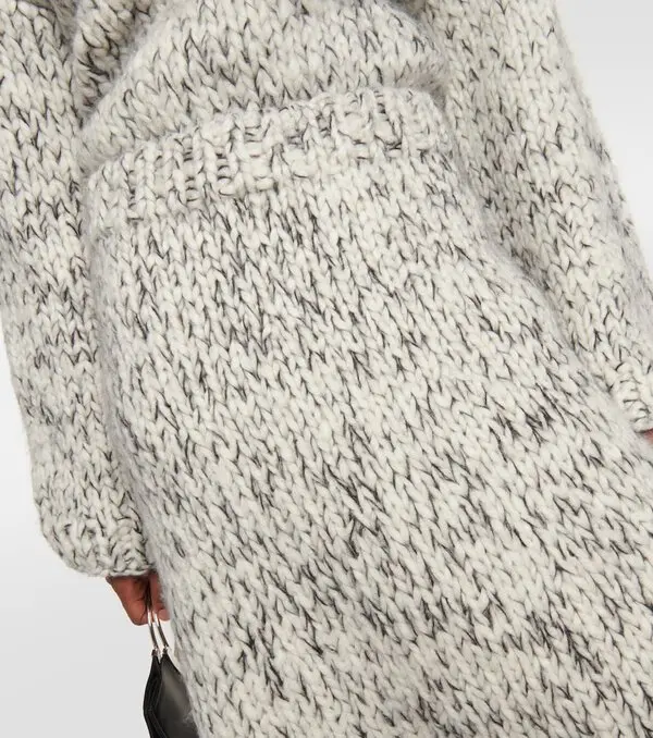 JOSEPH Wool-blend Midi Skirt