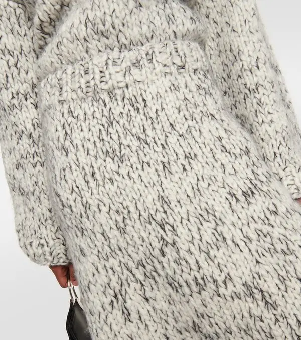 JOSEPH Wool-blend Midi Skirt