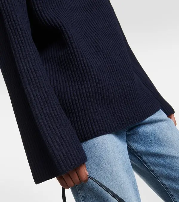 TOTEME Ribbed-knit Wool Turtleneck Sweater
