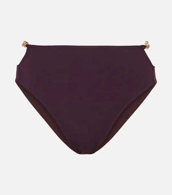 Stella McCartney Chain-trimmed Bikini Bottom - Red