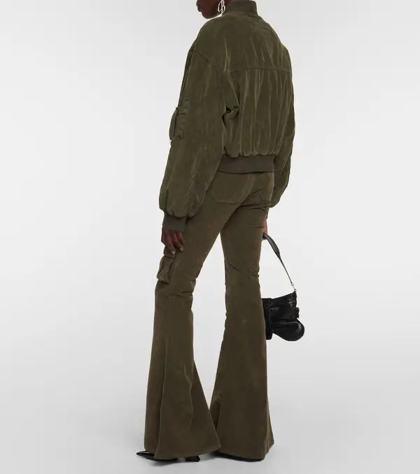 Blumarine Velvet Bomber Jacket - Green