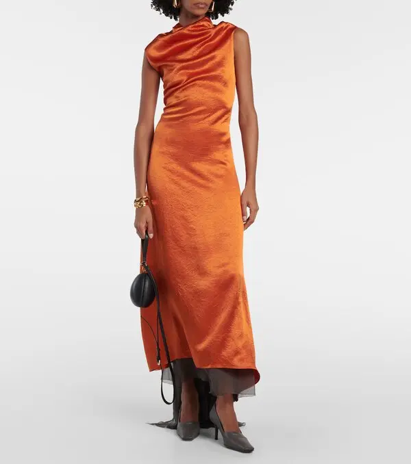 jacques wei gathered maxi dress Jacques Wei Gathered Maxi Dress In Black - 20% Off