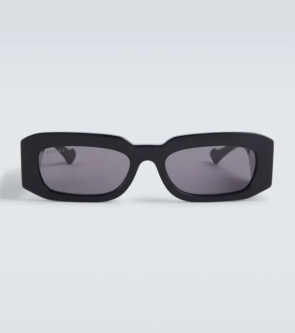 Gucci Rectangular Sunglasses - Black