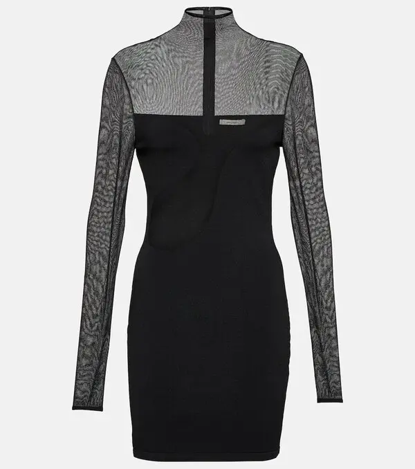 NENSI DOJAKA Mesh And Jersey Minidress