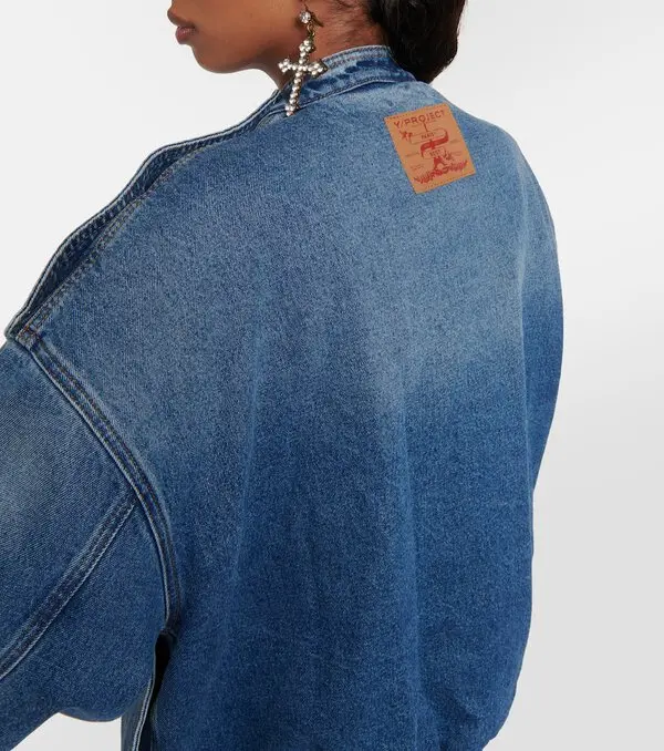Y/project Snap Off Denim Bomber Jacket