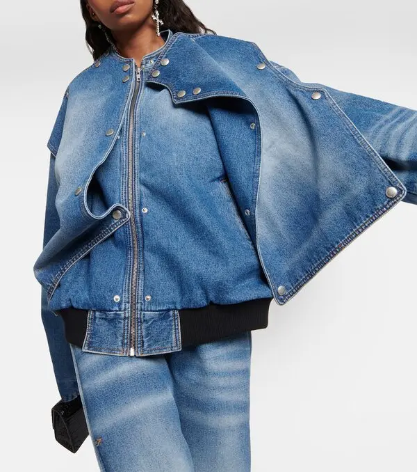 Y/project Snap Off Denim Bomber Jacket
