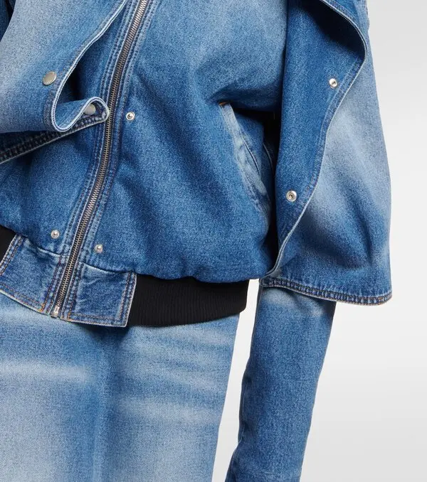 Y/project Snap Off Denim Bomber Jacket