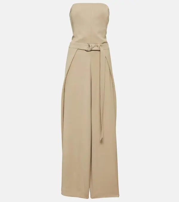 Ami Strapless Jumpsuit - Brown