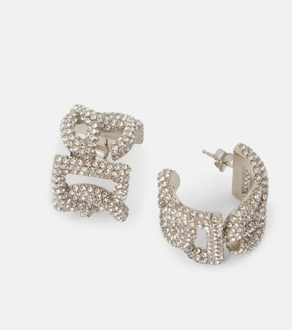 Dolce & Gabbana Dg Crystal-embellished Hoop Earrings