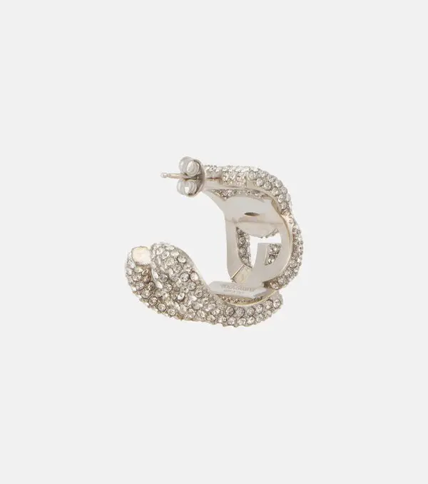 Dolce & Gabbana Dg Crystal-embellished Hoop Earrings