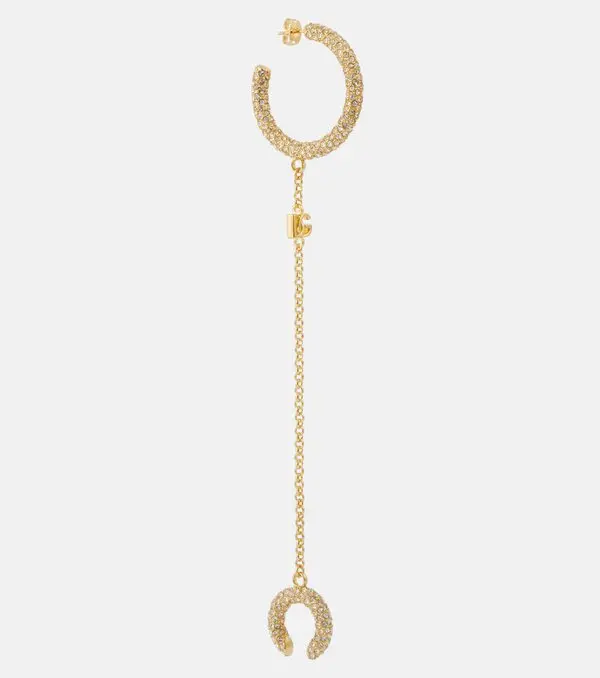 Dolce & Gabbana Crystal-embellished Earring - Gold