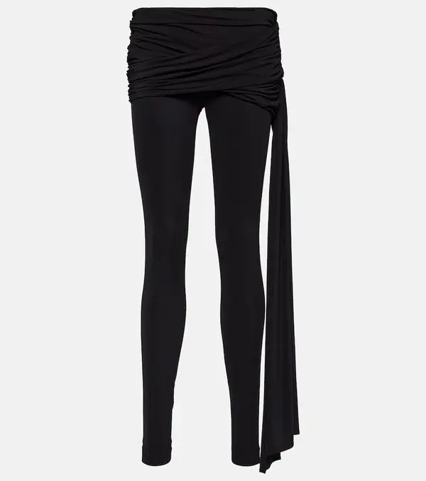 Magda Butrym Low-rise Jersey Leggings - Black