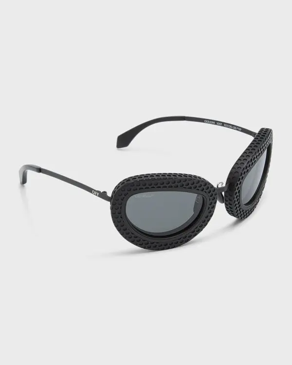 Off-White Tokyo Cat-Eye Sunglasses In Black - 50% Off | Editorialist