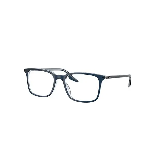 Ray-ban Rectangle Eyeglasses Frame - Blue Transparent