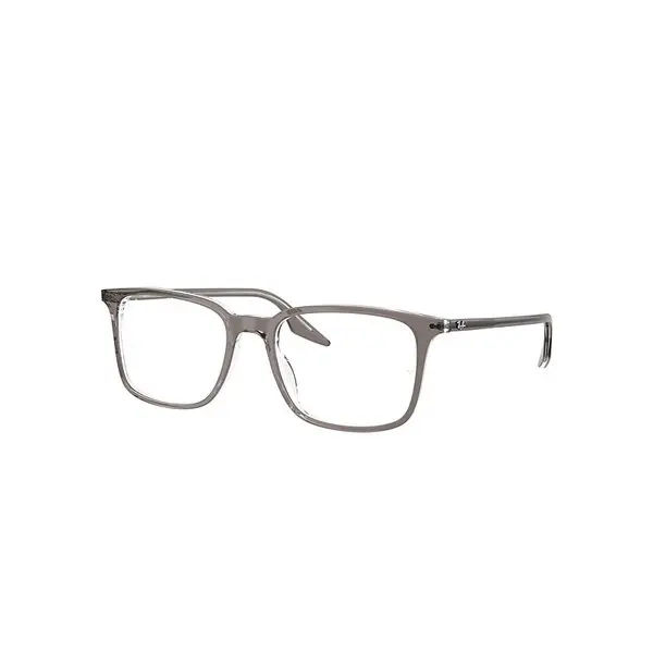 Ray-ban Rectangle Eyeglasses Frame - Grey Transparent