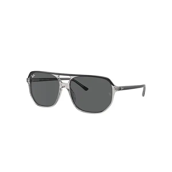 Ray-ban Bill One Sunglasses Frame - Dark Grey On Transparent Grey