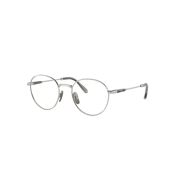 Ray-ban David Titanium Optics Eyeglasses Frame - Silver