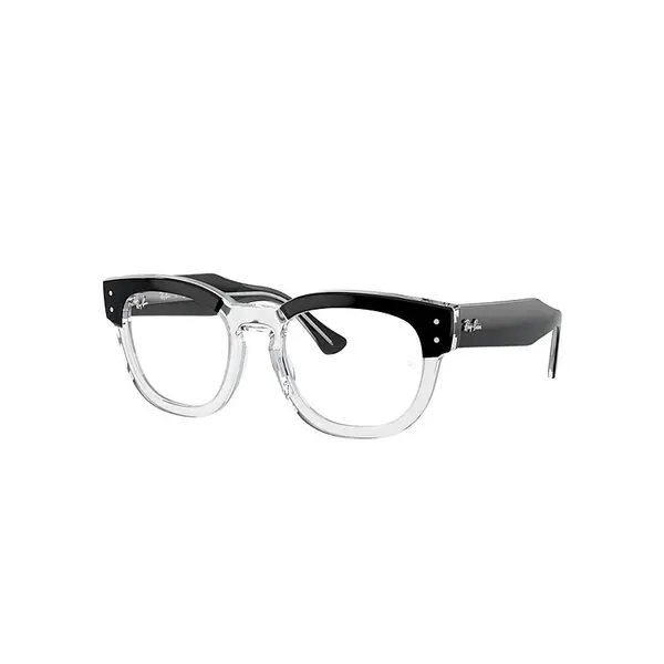Ray-ban Mega Hawkeye Optics Eyeglasses - Black On Transparent