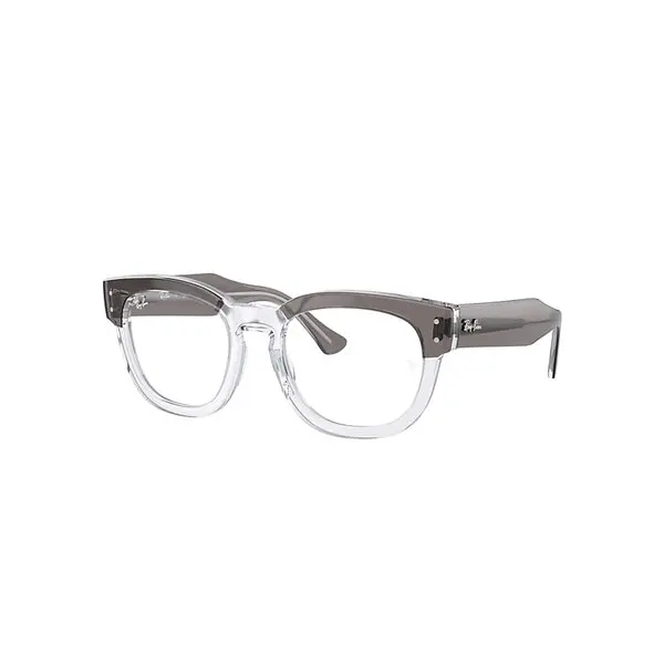 Ray-ban Mega Hawkeye Optics Eyeglasses - Grey On Transparent