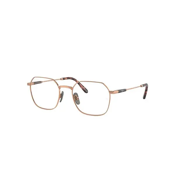 Ray-ban Jim Titanium Optics Eyeglasses - Light Brown