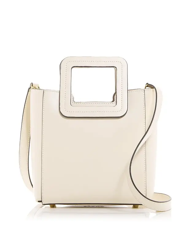 Staud Mini Shirley Leather Crossbody - Cream