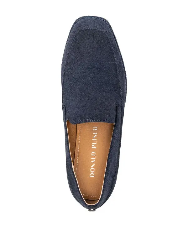 DONALD PLINER Suede Platform Wedge Loafers